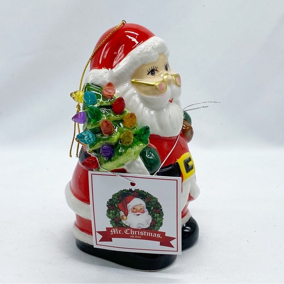 Mr. Christmas | Holiday | Mr Christmas Light Up Santa Ceramic Holiday ...